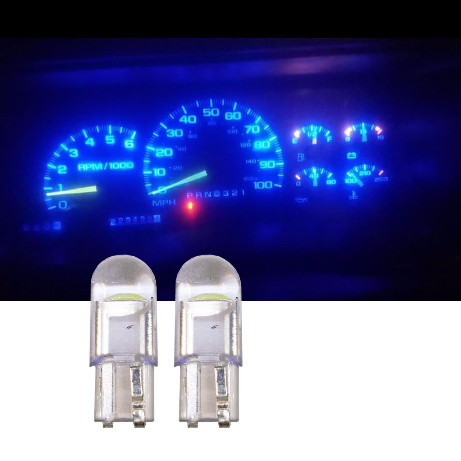 LED Replacement Bulbs Ice Blue T10 10 PCS 12V Compatible with Map Ligh