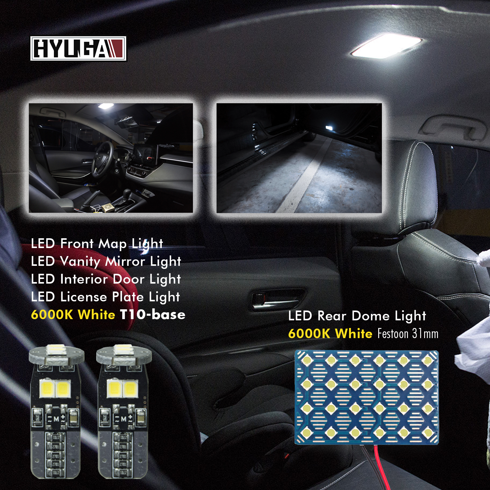Compatible with 2014-2020 TOYOTA 4Runner Whole LED Replacement Package