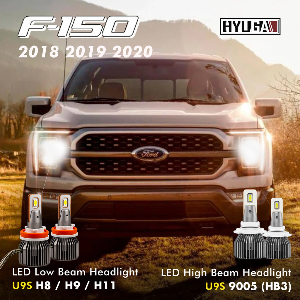 2018 2019 2020 Ford F-150 LED Whole Replacement Package (High Beam Low